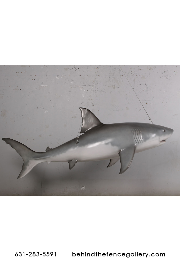 Hanging Great White Shark Statue Hanging Great White Shark Statue ...