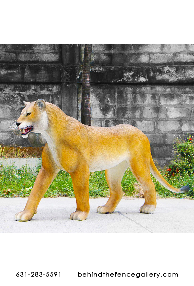 Life Size African Lioness Walking Statue Decor Life Size African ...