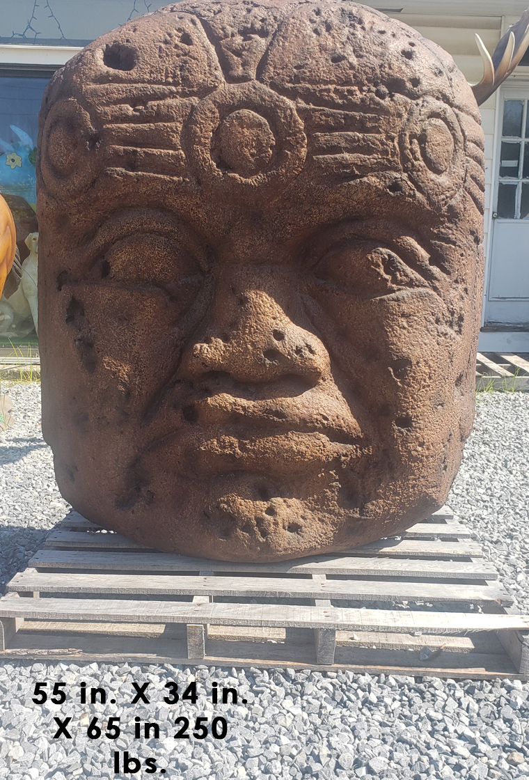 Grand Olmec Head Statue [NAU10083] - $599.99 : Life size statues, Life ...